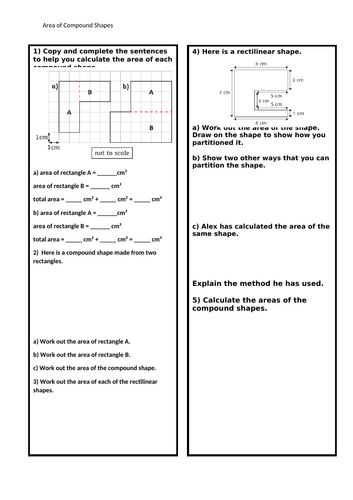 Year 5 Perimeter and Area Worksheets | Teaching Resources