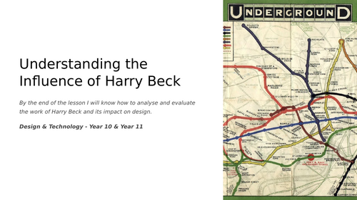 AQA DT Design and Making Principles - The Work of Others - Harry Beck ...