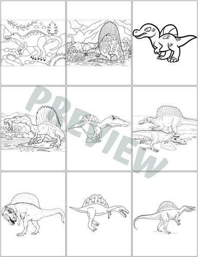 Explore the Dino World with Spinosaurus Printable Coloring Pages ...