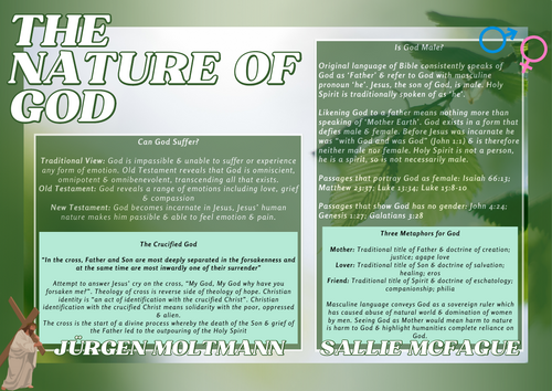 A-Level RS: The Nature of God Knowledge Organiser - Eduqas Christianity ...