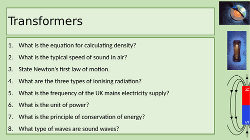 AQA GCSE Physics Transformers | Teaching Resources