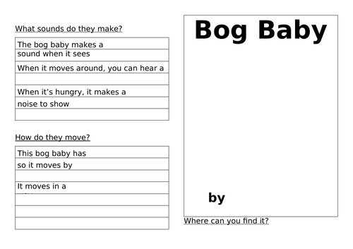 The Bog Baby Unit of Work | Teaching Resources