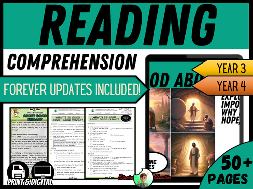 What's So Good About Good Friday? | Reading Comprehension | Year 3 and ...