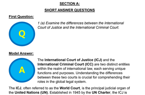 EDEXCEL A Level Politics Model Answers - Full Papers - Paper 3b Global Politics - 2023 - Handout ...