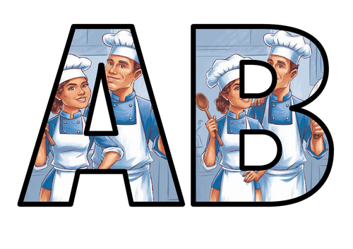 Bakers Dramatic Role Play Center Area Lettering Set Display Title ...