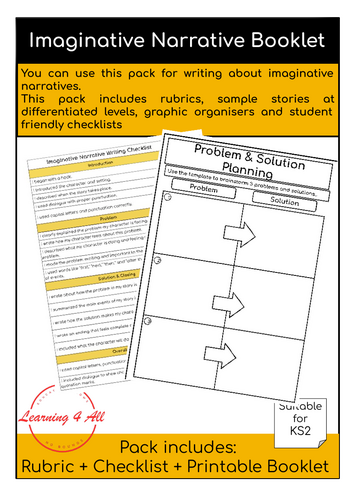 Imaginative Narrative Writing Pack | Teaching Resources