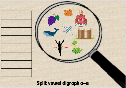 a-e split vowel digraph phonics sheet | Teaching Resources
