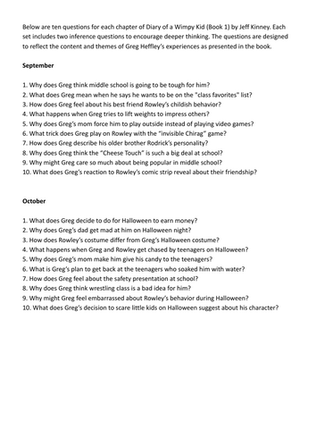 Exploring Diary of a Wimpy Kid (Book 1) by Jeff Kinney | Teaching Resources