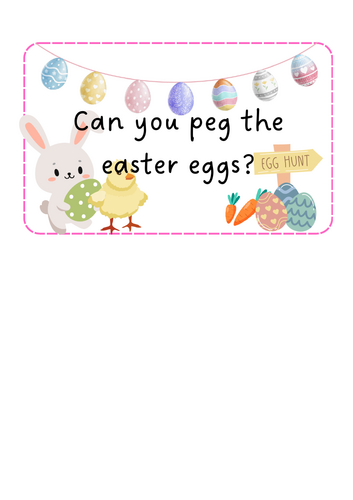 Easter peg pictures | Teaching Resources