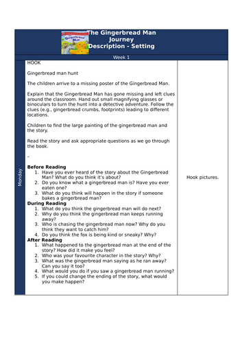 The Gingerbread Man EYFS Unit of Writing | Teaching Resources