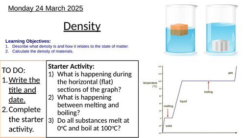 AQA GCSE Combined Science Physics: Particle Model of Matter: 5 PowerPoint Lessons | Teaching ...