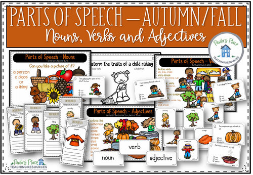 Parts of Speech - Autumn/Fall Theme | Teaching Resources