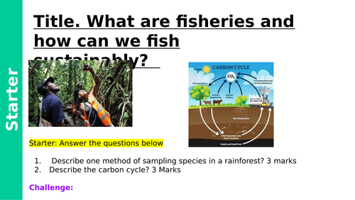 Unit 5. Oceans and Fisheries CIE IGCSE Environmental Management Whole ...