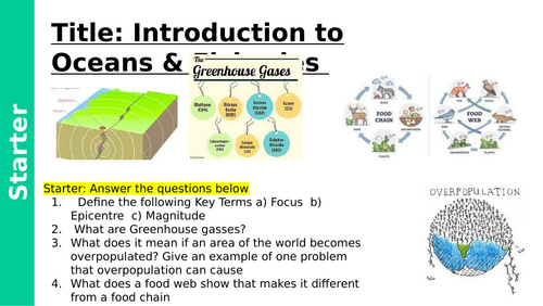 Unit 5. Oceans and Fisheries CIE IGCSE Environmental Management Whole ...
