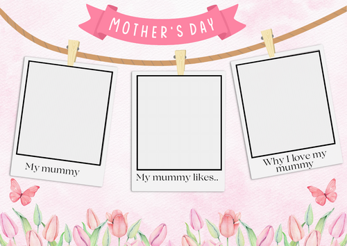 Mother's day photo drawing/writing | Teaching Resources