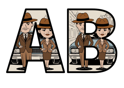 Detective Crime Dramatic Role Play Center Area Lettering Set Display ...