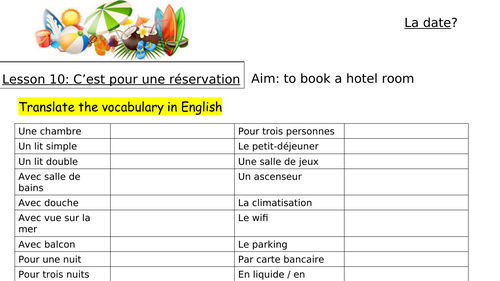 Module 5 Unit 4 Guide de voyage Edexcel GCSE French 2024 | Teaching ...