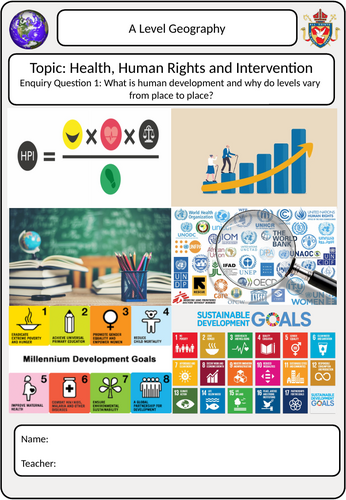 Health, Human Rights and Intervention Booklets A-Level Geography ...