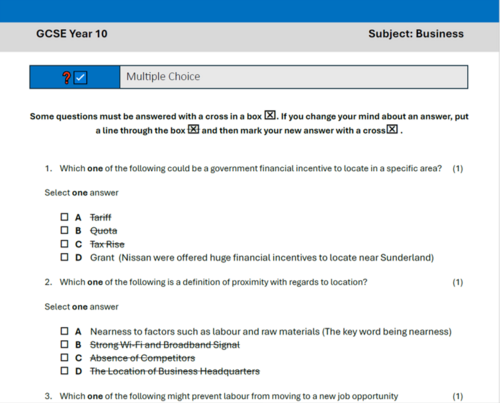 1.4.2 Business Location Worksheet | Teaching Resources