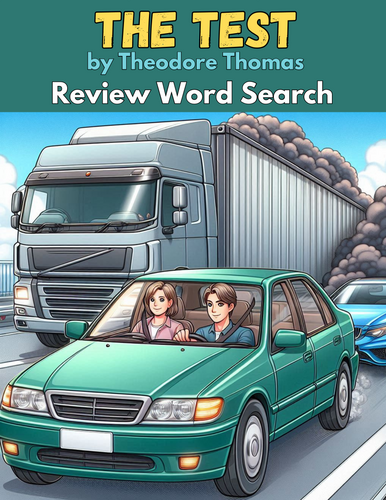 "The Test" by Theodore Thomas Review Crossword Puzzle | Teaching Resources