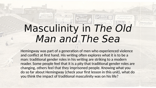 The Old Man and the Sea scheme of work | Teaching Resources