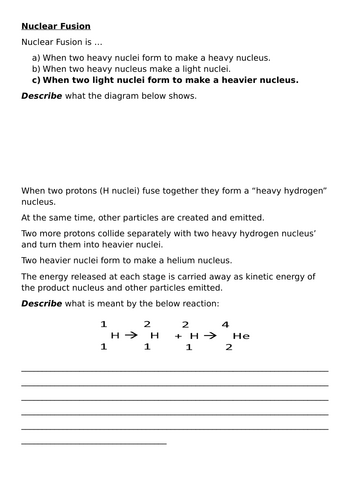 AQA Physics - P4.7 Atomic Structure | Teaching Resources