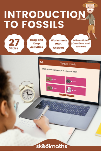 Introduction to Fossils Interactive Digital Science Lesson with Self ...