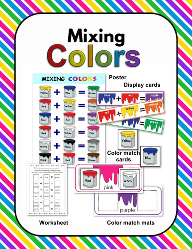Mixing Colors –Primary & Secondary Activities | Teaching Resources