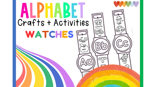 Alphabet Activities Watches | Alphabet Letter Recognition, Bracelets ...