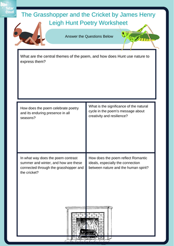 The Grasshopper and the Cricket by James Henry Leigh Hunt Poetry ...