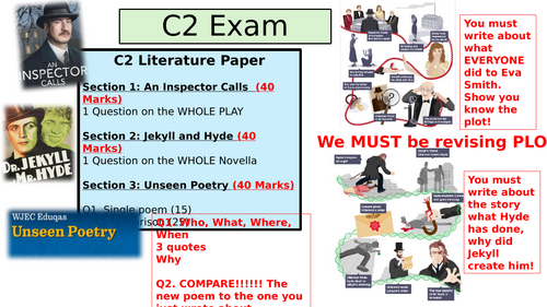 AIC Revision Booklet (2025 Eduqas exam prep) and slides with teacher ...