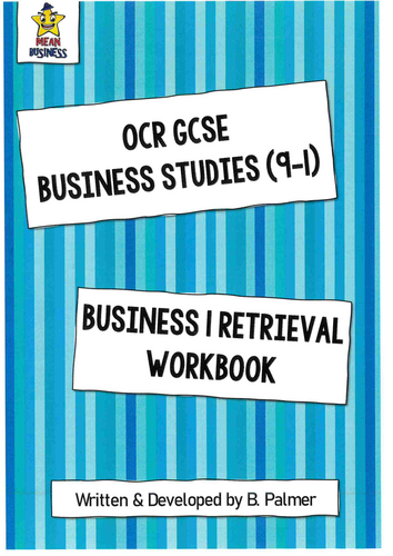 OCR GCSE Business Paper 1 booklet | Teaching Resources