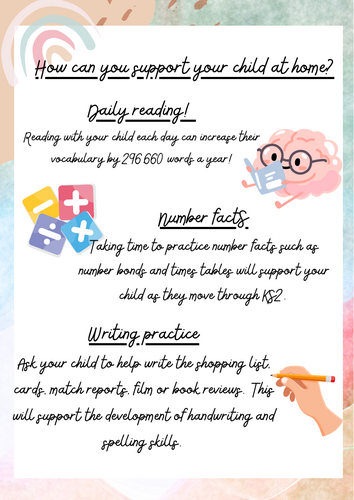 How to support your child at home | Teaching Resources