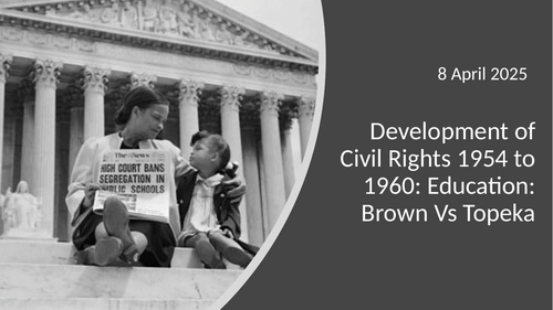 Civil Rights 1954 to 1970 (inc. work books) | Teaching Resources