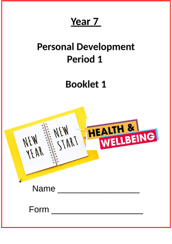 PSHE Booklet - Health and Wellbeing - Y7 | Teaching Resources