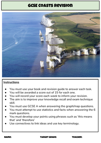 AQA GCSE Geography Paper 1 and Paper 2 Exam Practice | Teaching Resources