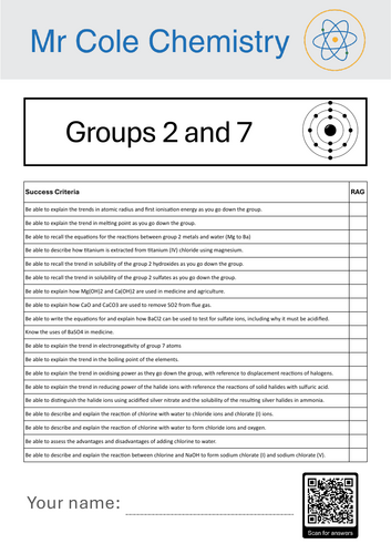 Groups 2 and 7 Booklet | Teaching Resources