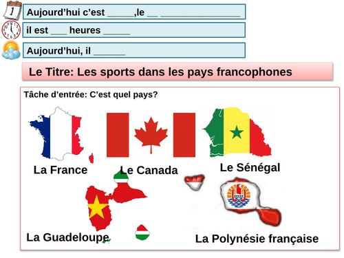 Y8 French Dynamo - le sport dans les pays francophones / sport in ...