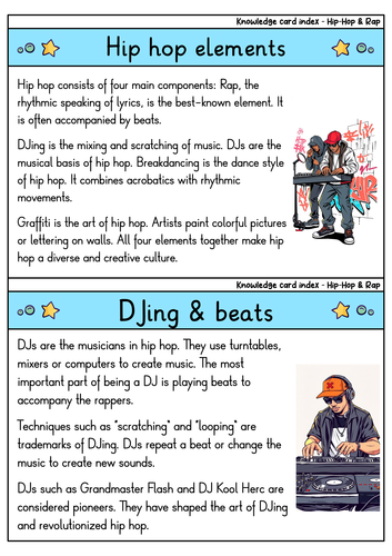 Hip-Hop Culture – Flashcards on History, Rap, DJing, and Breakdance ...