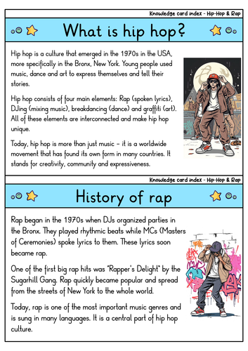 Hip-Hop Culture – Flashcards on History, Rap, DJing, and Breakdance ...