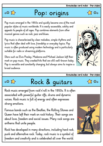 Pop Styles - Flashcards on History, Genres, and Iconic Artists ...