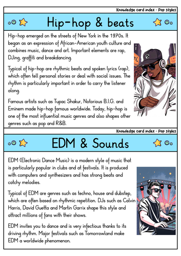 Pop Styles - Flashcards on History, Genres, and Iconic Artists ...