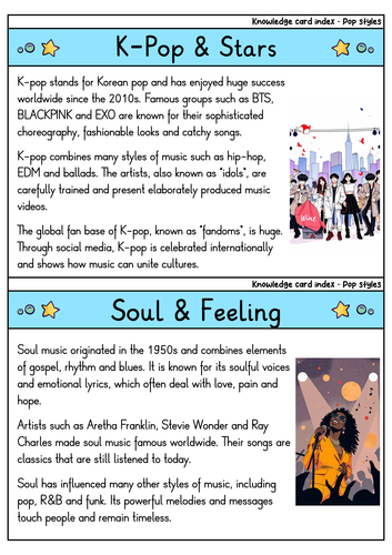 Pop Styles - Flashcards on History, Genres, and Iconic Artists ...