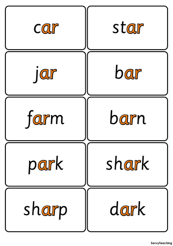 R-Controlled Vowel Flashcards – Phonics Practice for KS1 (110+ Cards ...