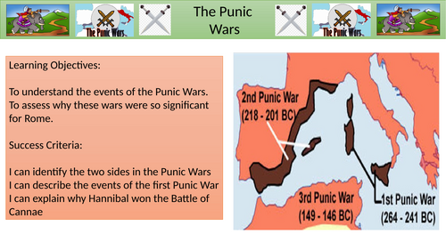 Punic Wars - 1 - 2 - 3. Also includes a knowledge organiser | Teaching ...