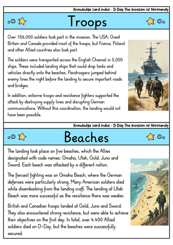 D-Day - Flashcards on the Normandy Invasion, Key Events, and Historical ...