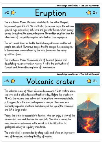 The Fall of Pompeii - Flashcards | History | Eruption of Mount Vesuvius ...