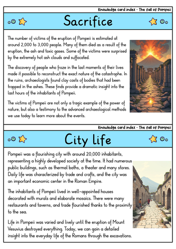The Fall of Pompeii - Flashcards | History | Eruption of Mount Vesuvius ...