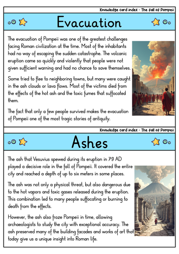 The Fall of Pompeii - Flashcards | History | Eruption of Mount Vesuvius ...