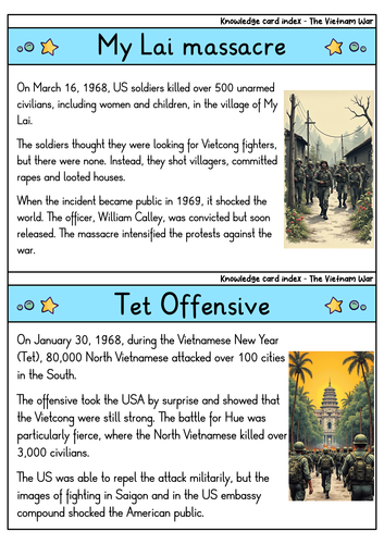 The Vietnam War - Flashcards | History | Key Battles | Major Figures ...